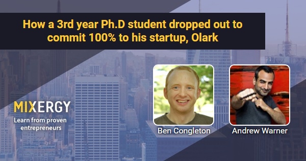 How a 3rd year Ph.D student dropped out to commit 100% to his startup ...