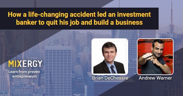 How a life-changing accident led an investment banker to quit his job ...